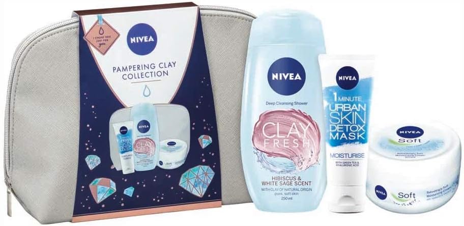 NIVEA Women'S Pampering Clay Collection Gift Set: Amazon.co.uk: Beauty