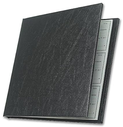 Amazon.com : Executive Deskbook Check Cover (Black) : Office Products