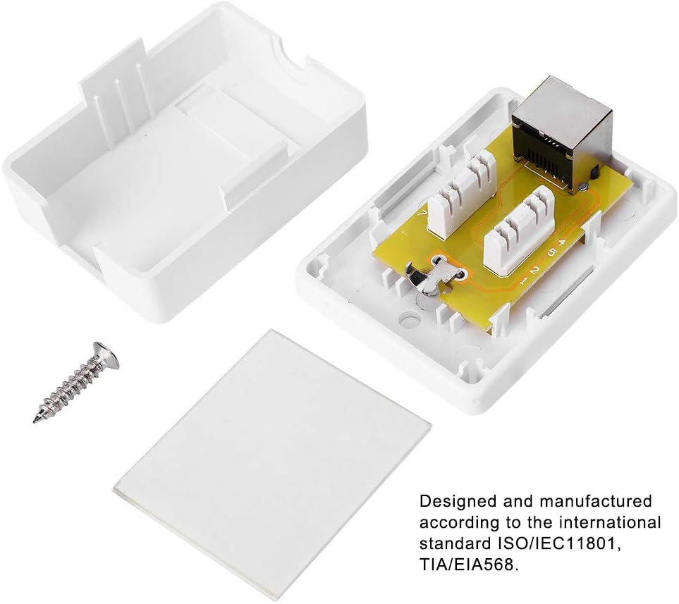 RJ45 Connector Junction Box RJ45-8P8C CAT6 Single Port Shielded ...