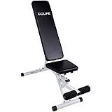 Mirafit Adjustable Folding Weight Bench with Dip Station: Amazon.co.uk ...