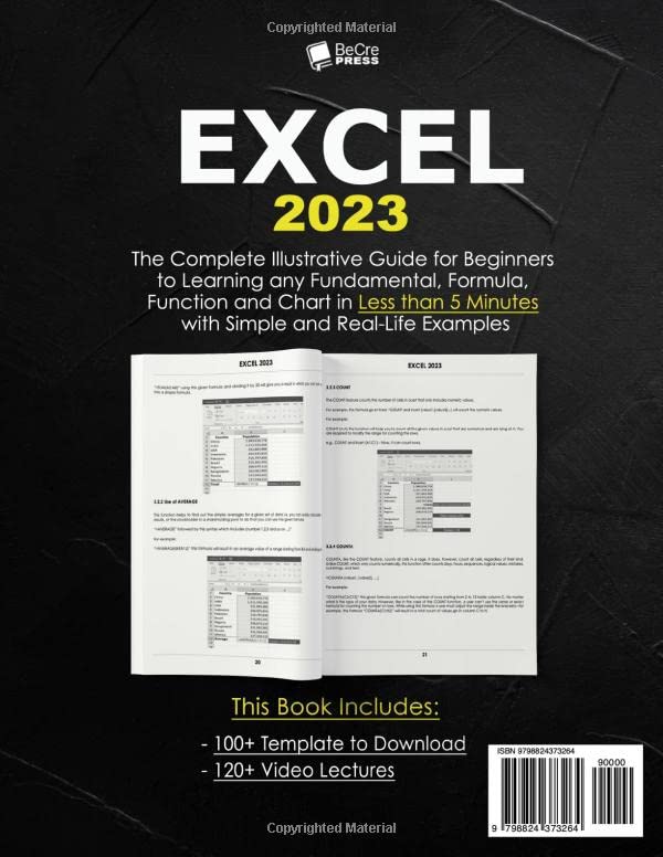 Excel: The Complete Illustrative Guide for Beginners to Learning any ...
