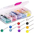 Amazon.com: Yalis Push Pins 600-count Map Tacks Marking Pins 1/8-Inch Plastic Beads Head, 10 ...