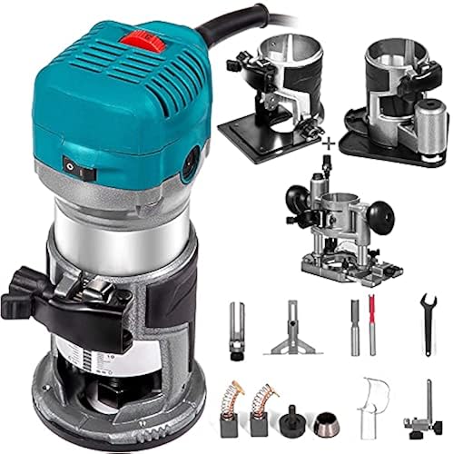 Mophorn 6.5Amp 1-1/4 HP Wood Router Tool Kit Max Torque 30,000RPM ...