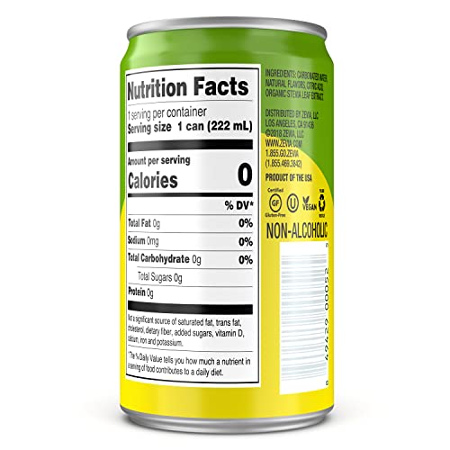 Zevia Zero Calorie Mixer, Lemon Lime With Bitters, 7.5 Ounce Cans (12 Count) | Pricepulse