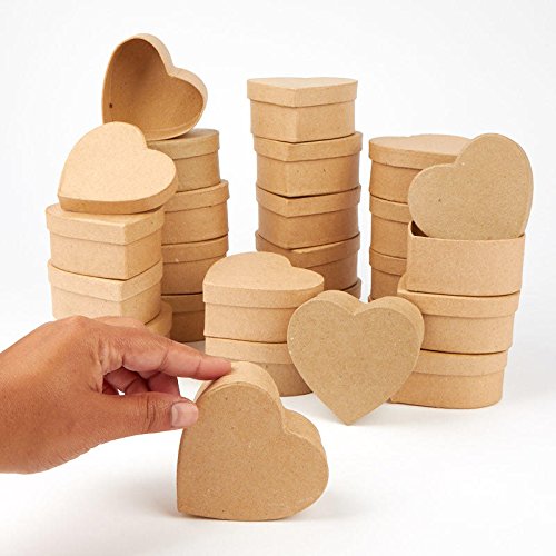 Factory Direct Craft Paper Mache Heart Shaped Boxes 24 Box Set factory-direct-craft-paper-mache-heart-shaped-boxes-24-box-set