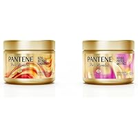 Mascarilla Capilar Pantene Rizos Definidos + Mascarilla Intensiva Pro-V Miracles, Repara Protege ...