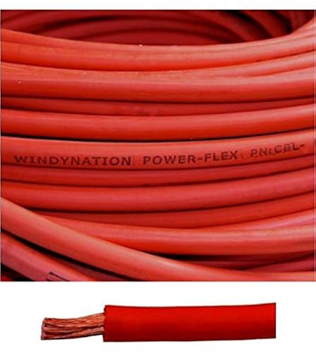 2 Gauge 2 AWG 40 Feet Red Welding Battery Pure Copper Flexible Cable ...