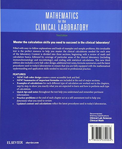 Mathematics for the Clinical Laboratory | Pricepulse