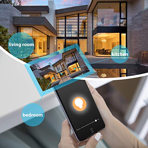 Smart LED Bulb 50W Equivalent Dimmable Light, LOHAS 720LM Warm White ...