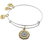 Amazon.com: Alex and Ani Path of Symbols Expandable Bangle for Women, Elephant Charm, Two-Tone ...