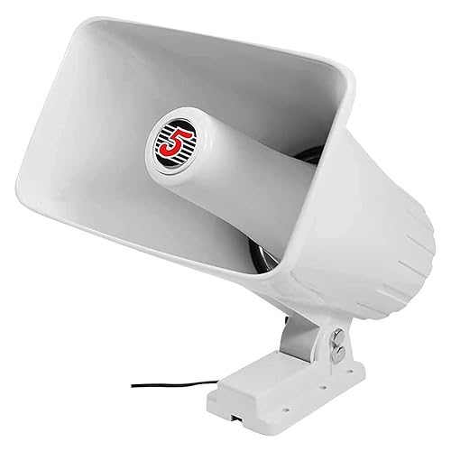 5 CORE PA Horn Speaker 8 Inch 65W Loud Audio Indoor Outdoor PA Speakers ...