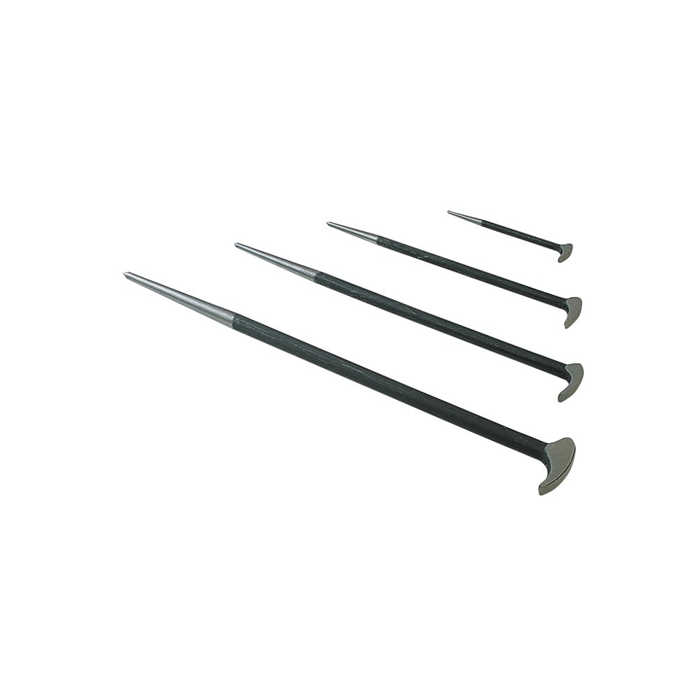 Sunex 9804 Rolling Head Pry Bar Set, 6-Inch - 20-Inch, 4-Piece