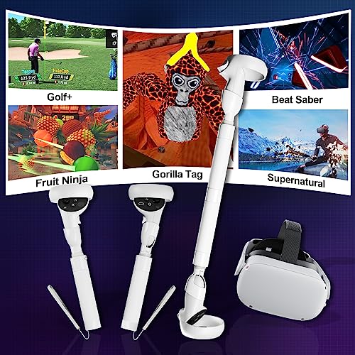 DEVASO VR Game Handle Accessories for Meta Quest 2 Controllers, Handles ...