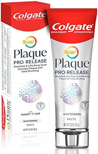 Colgate Total Plaque Pro Release Whitening Toothpaste, 1 Pack, 3.0 Oz ...