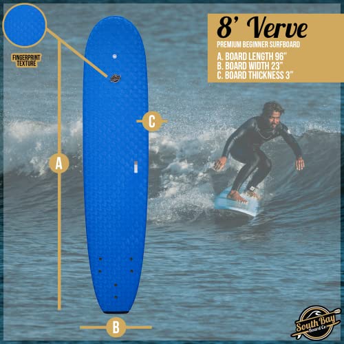 South Bay Board Co. - 8' Verve Premium Foam Surfboards - Wax-Free Soft ...