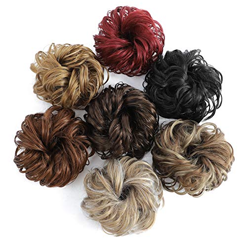 Alinyasha Messy Bun Hair Piece Messy Curly Hair Thick Updo Scrunchies ...