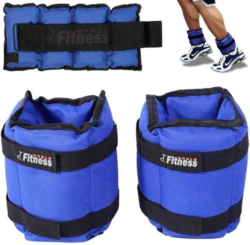 Fitness World Sand Weights Bag, Arm and Foot Sand Weights, Pair of ...