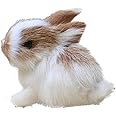 Amazon.com: Mini Simulation Rabbits, Realistic Cute Plush Rabbits ...