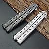 AIFUSI 4 PACK Butterfly Knife Trainer Steel Metal Folding Balisong Comb ...
