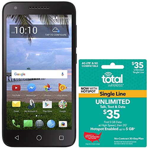 Total Wireless TCL LX 4G LTE Prepaid Smartphone with $35 Airtime Bundle ...