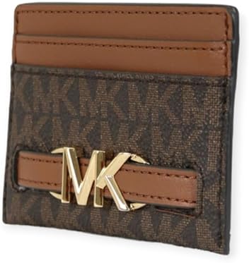 Michael Kors Reed Large Card Holder Wallet MK Signature Logo Leather ...