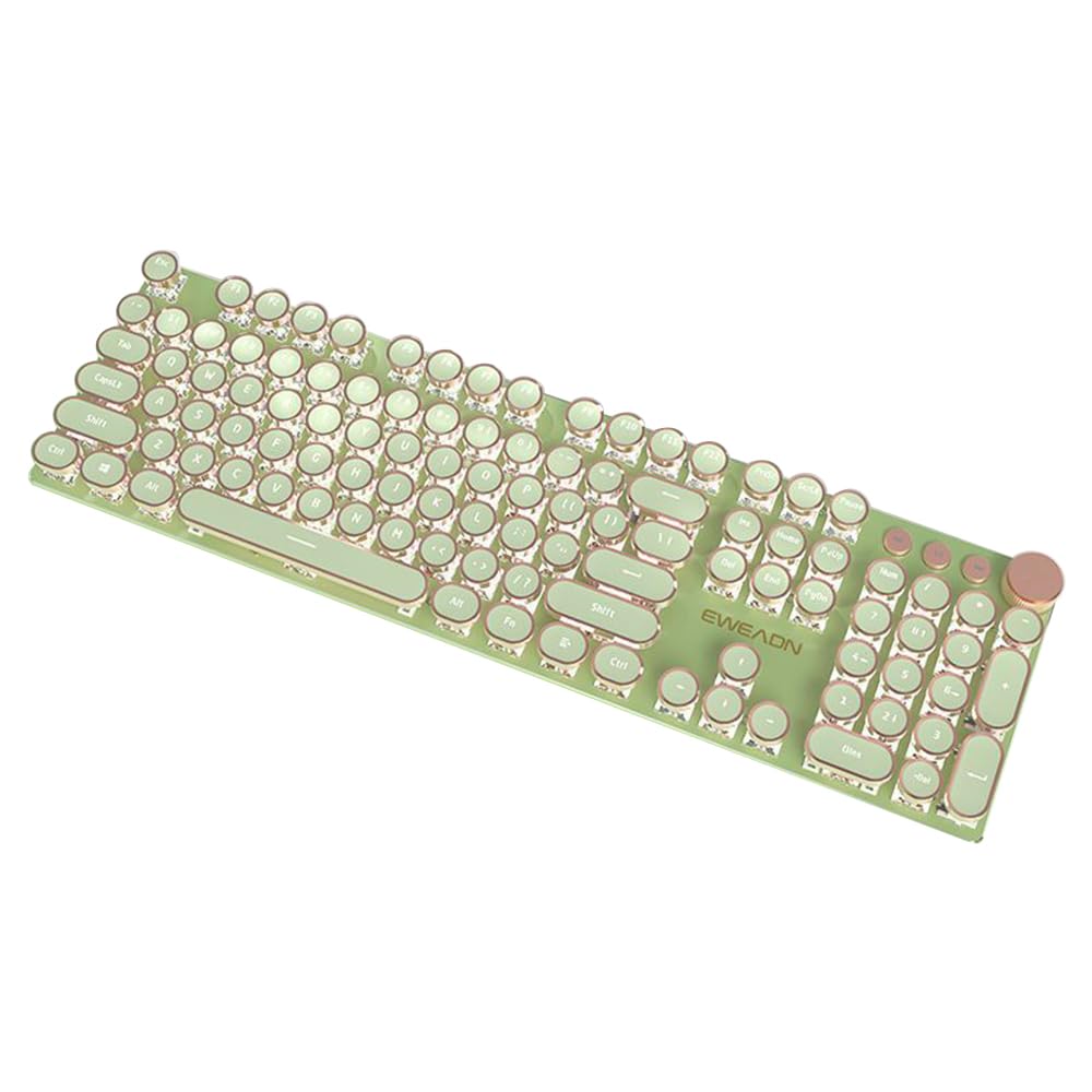 Mua EWEADN V20 Typewriter Keyboard Retro Steampunk 104 Keys/87 Keys Mechanical Gaming Keyboard ...