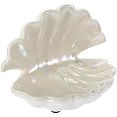 Amazon.com: SAFIGLE Sea Shells Trinket Box, Hinged Seashell Figurine ...