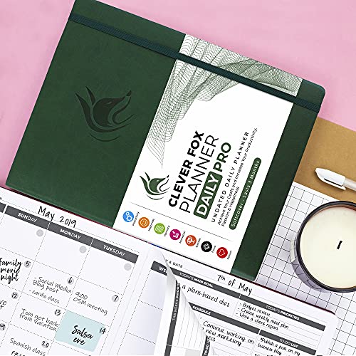 Clever Fox Planner Daily PRO - 8.5 x 11" A4 Size Daily Life Planner and ...