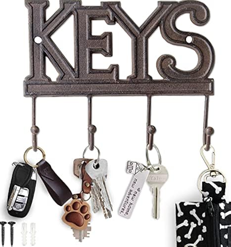 Comfify Key Holder “Keys” – Wall Mounted Western Key Holder | 4 Key ...