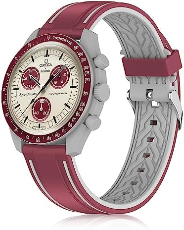 Farluya Swatch Omega Moonswatch Speedmaster Watch Replacement Band ...