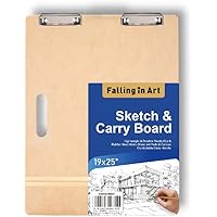Amazon.com: Falling in Art 19x25 Sketch Board, Drawing Tote Board for ...