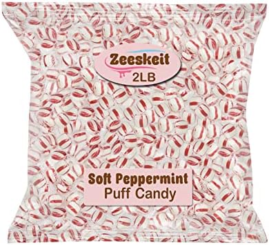 Soft Peppermint Puff Candy - 0.2 oz. [Pack of 2 Lb.] Individually ...
