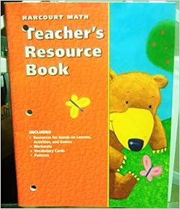 Harcourt Math Teachers Resource Book Grade K National/California: Harcourt School Publishers ...