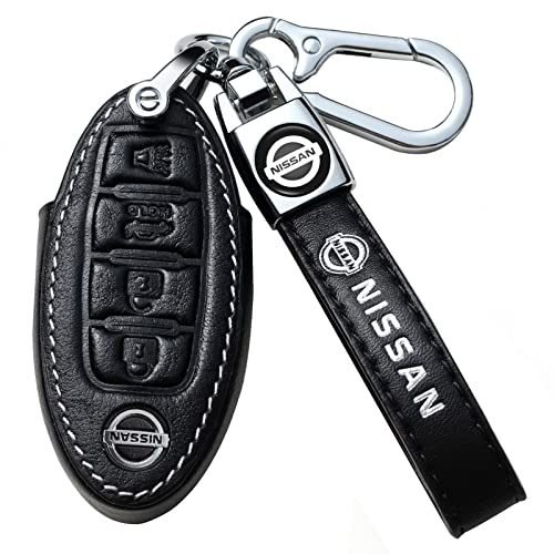 Leather Car key fob cover Repalcement for Nissan 350Z 370Z Altima ...