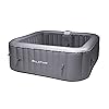 RELXTIME Inflatable Hot Tub Spa, 4-6 Person Blow Up Portable Hottub 73'' x 25.6'' AirJet Outdoor ...