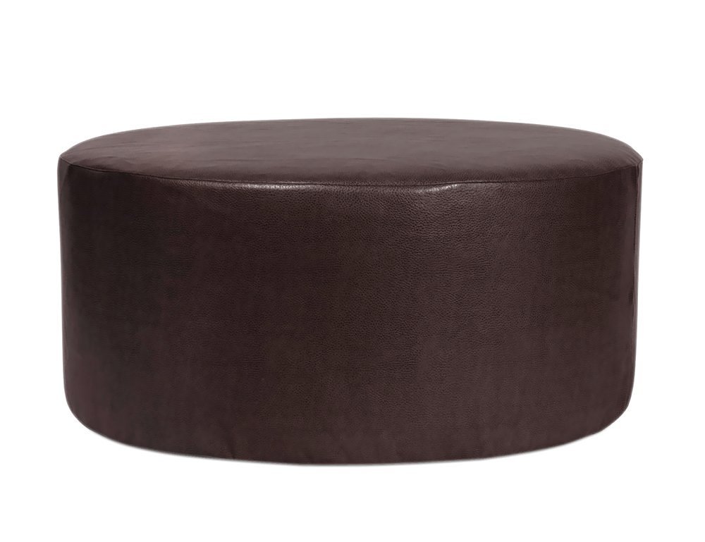 Howard Elliott Universal Round Ottoman with Cover, Multipurpose Padded ...