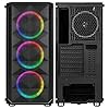 Rosewill ATX Mid Tower Gaming PC Computer Case, Dual Ring RGB LED Fans ...