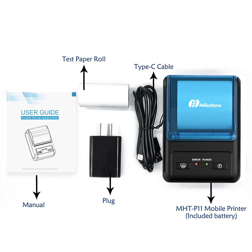 Mua Bagana Receipt Printer Bluetooth Thermal Portable Wireless POS Printer for Small Business ...