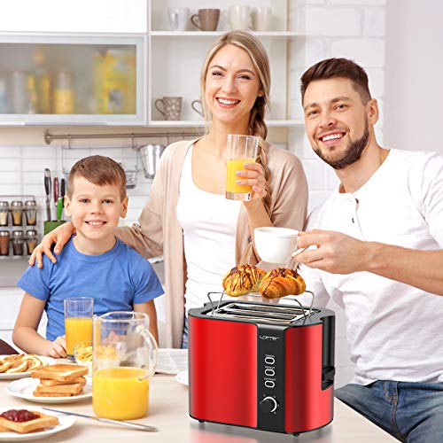 2 Slice Toaster, LOFTer Stainless Steel Bread Toasters Best Rated Prime ...