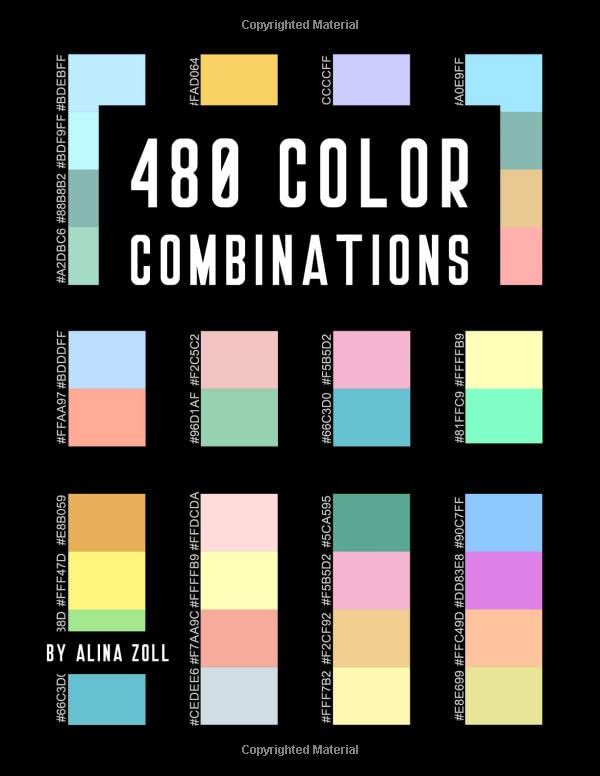 Mua 480 Color Combinations: 8.5 x 11 Reference Book for Artists ...