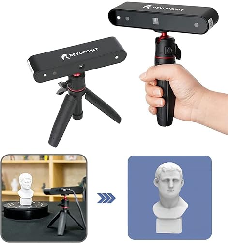 Revopoint POP A3 3D Scanner, Black - with Turntable 0.3mm Accuracy 8 ...