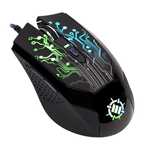 ENHANCE PC Gaming Mouse with 6 Buttons , Adjustable 3500 DPI , Color ...