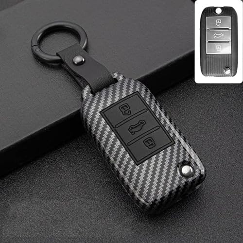 Generic Carbon fiber smart key fob case for mg, mg 5, mg 6, mg zs, mg ...