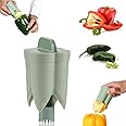 Amazon.com: Pepper Seed Corer Remover, 2 in 1 Bell Pepper Cutter Pepper ...