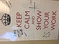 Amazon.com: PosterEnvy Keep Calm and Show Your Work - New Classroom ...