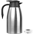 Amazon.com: Thermal Coffee Carafe 70 oz / 2L Insulated Stainless Steel, Coffee Carafes Double ...
