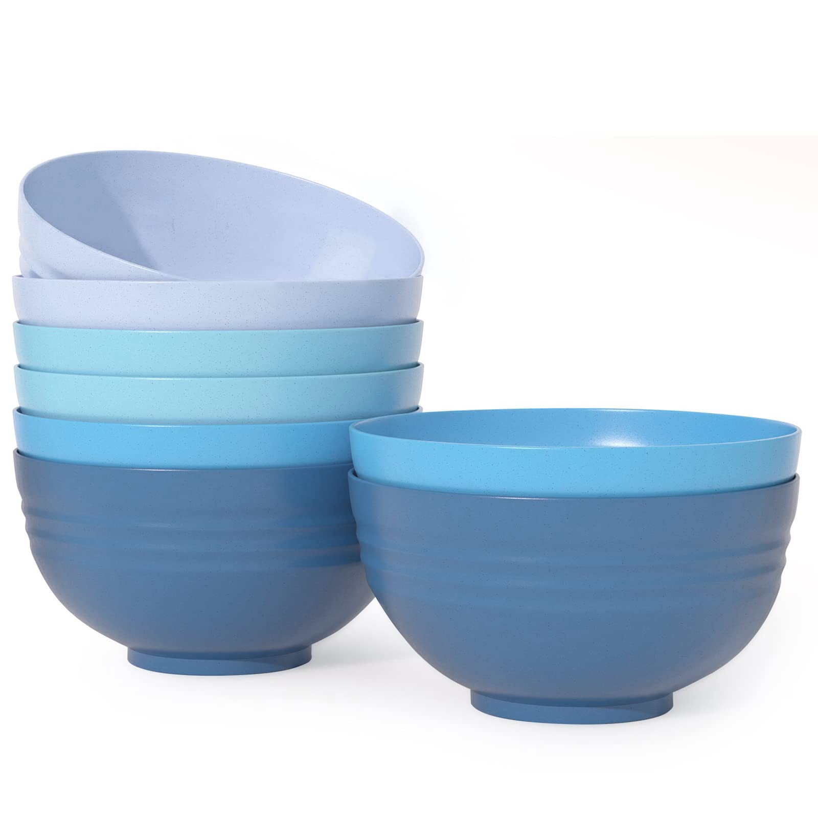 Homestockplus ?Set of 8? Unbreakable Large Bowls,34 Oz Ramen Bowls BPA ...
