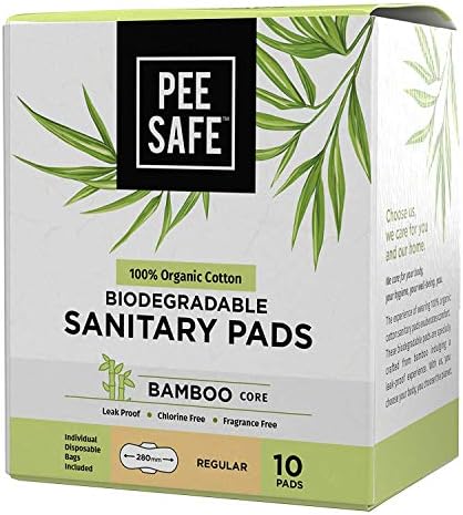 Pee Safe Biodegradable Sanitary Pads - Regular (Pack of 10) price in ...