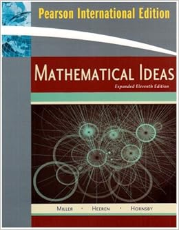 Mathematical Ideas Expanded Edition: International Edition: Amazon.co ...