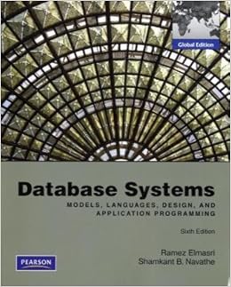 Database Systems: Global Edition : Elmasri, Ramez, Navathe, Shamkant B ...